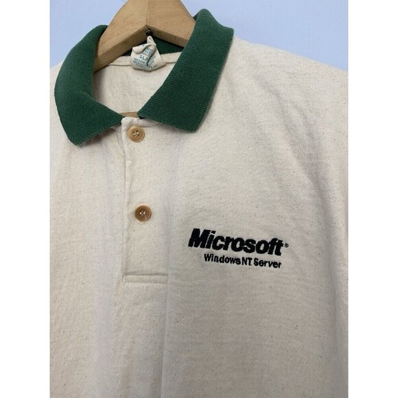Eco Fibre | Shirts | Rare Microsoft Windows Nt Server Polo Shirt Size ...